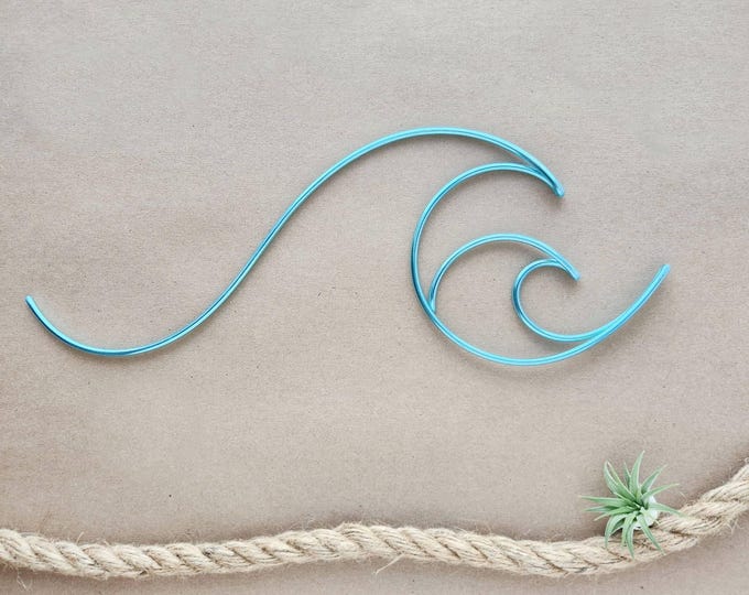Ocean Waves Wire Art | Single Line Wire Art | Waves Wall Art - Etsy