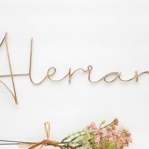 Custom Wire Words Sign Helen Font | Wire Name | Wire Sign | Wire Word ...