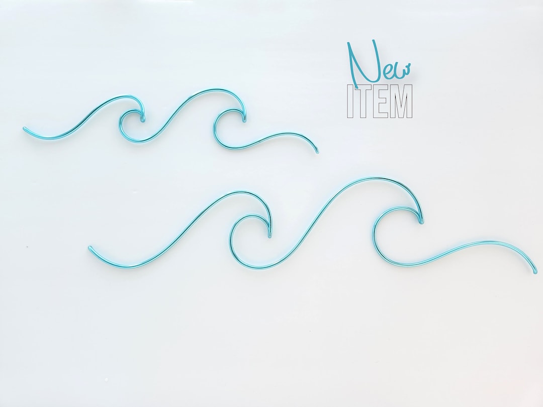 Ocean Waves Wire Art Single Line Wire Art Salt Life Boat - Etsy
