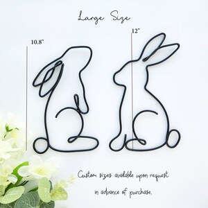 Wire Bunny Rabbit Art Bunny Hutch Sign - Etsy