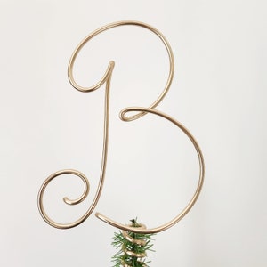 Monogram 7" Wire Tree Topper A-Z - | Custom Personalized Wire Initial ...