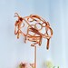 Wire Ladybug Garden Stake Handmade Ladybug Garden Pick Plant Accessory ...