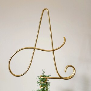 Monogram 7" Wire Tree Topper A-Z - | Custom Personalized Wire Initial ...