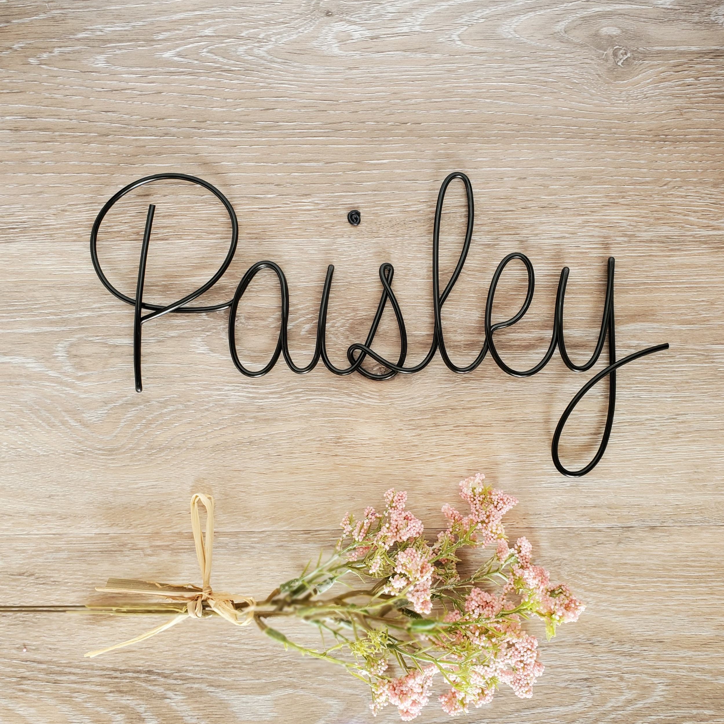 Custom Wire Words Sign Sugar Font | Wire Name | Wire Sign | Wire Word ...