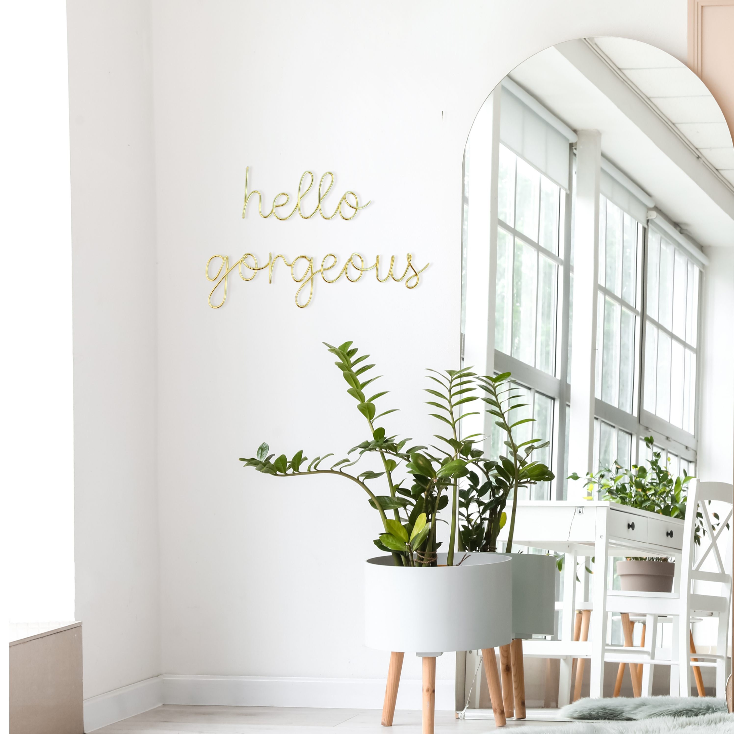 Wire Words Hello Gorgeous Sign Custom Wire Words Wire Sign - Etsy