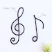 Wire Music Notes | Single Line Wire Art | Music Lover Gift | Wire ...