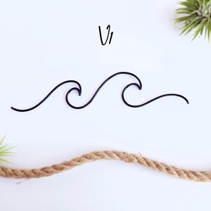 Ocean Waves Wire Art Single Line Wire Art Waves Wall Art - Etsy