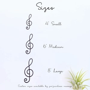 Wire Music Notes Single Line Wire Art Music Lover Gift Wire Treble Clef ...