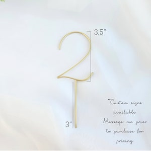 Wire Number Cake Topper | Personalized Number Topper | Smash Cake ...