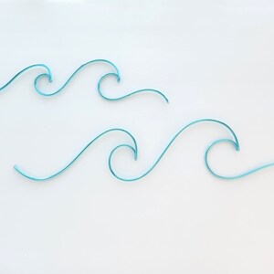 Ocean Waves Wire Art Single Line Wire Art Waves Wall Art - Etsy