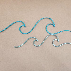 Ocean Waves Wire Art | Single Line Wire Art | Waves Wall Art - Etsy