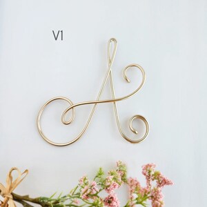 Wire Monogram Letters A-Z Initial, Metal Wire Letter - Etsy