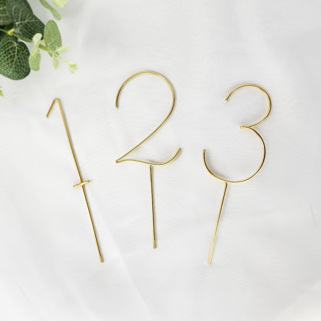 Wire Number Cake Topper | Personalized Number Topper | Smash Cake ...