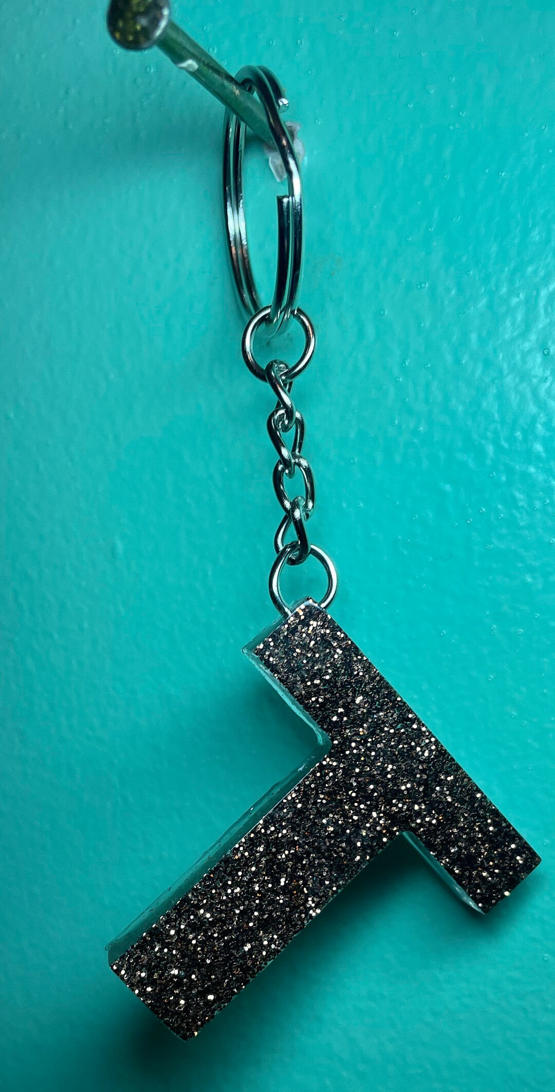 Letter T Keychain - Etsy