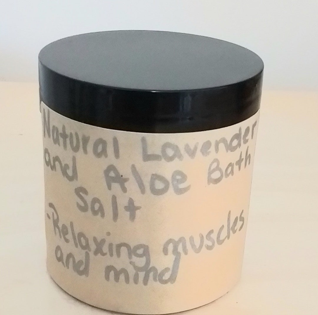 All Natural Lavender and Aloe Bath Salts - Etsy