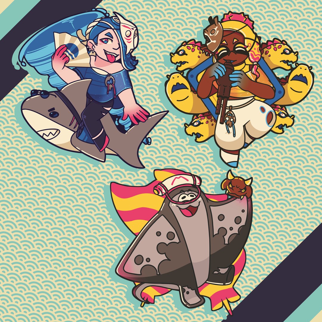 Splatoon Deep Cut Charms - Etsy