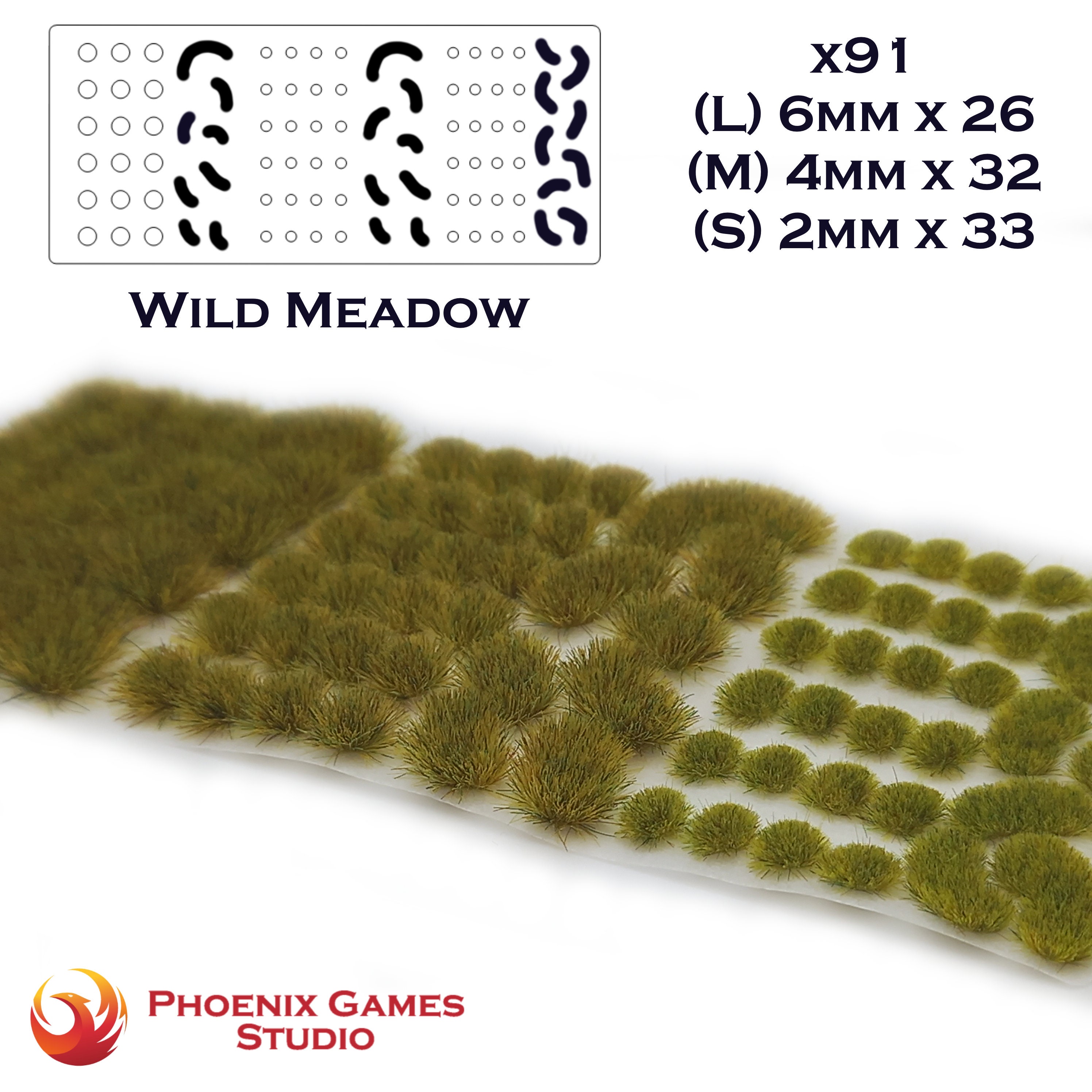 Model Static Grass Tufts 2/4/6mm Mixed Sheet Packs Model Scenery Mini ...