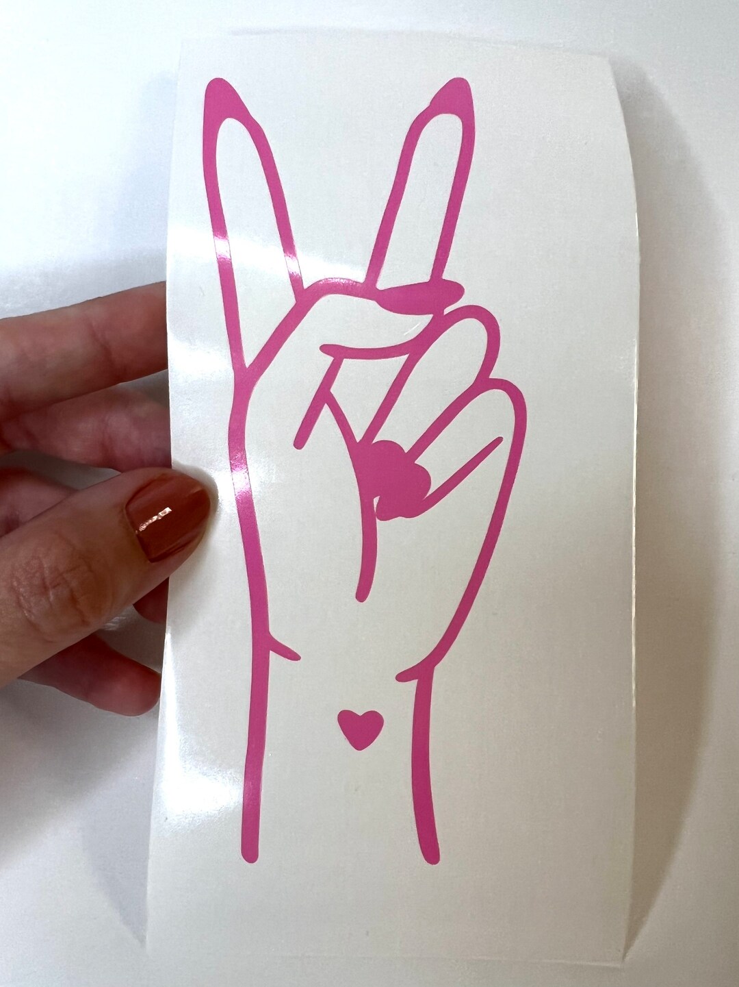 Peace Sign Decal - Hand Peace Decals - Car Window Decals - Stickers for ...