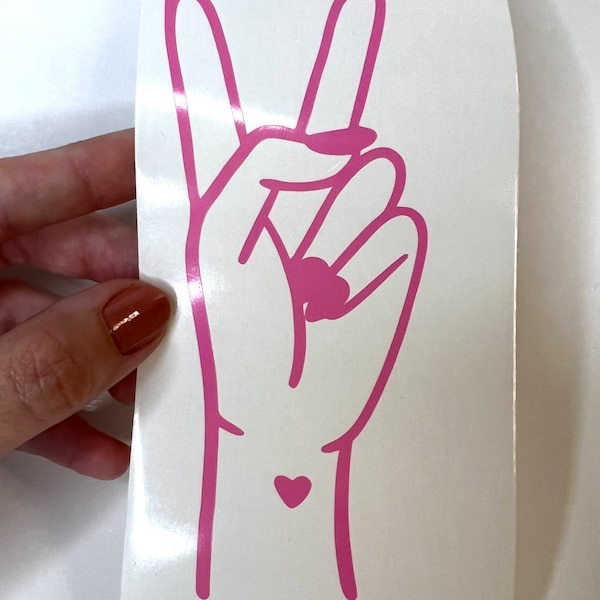 Peace Sign Decal - Etsy