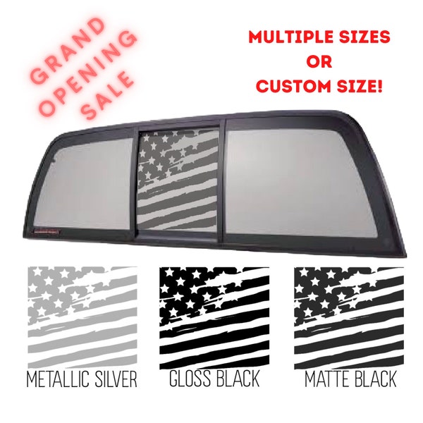 American Flag Rear Window Decal - Etsy