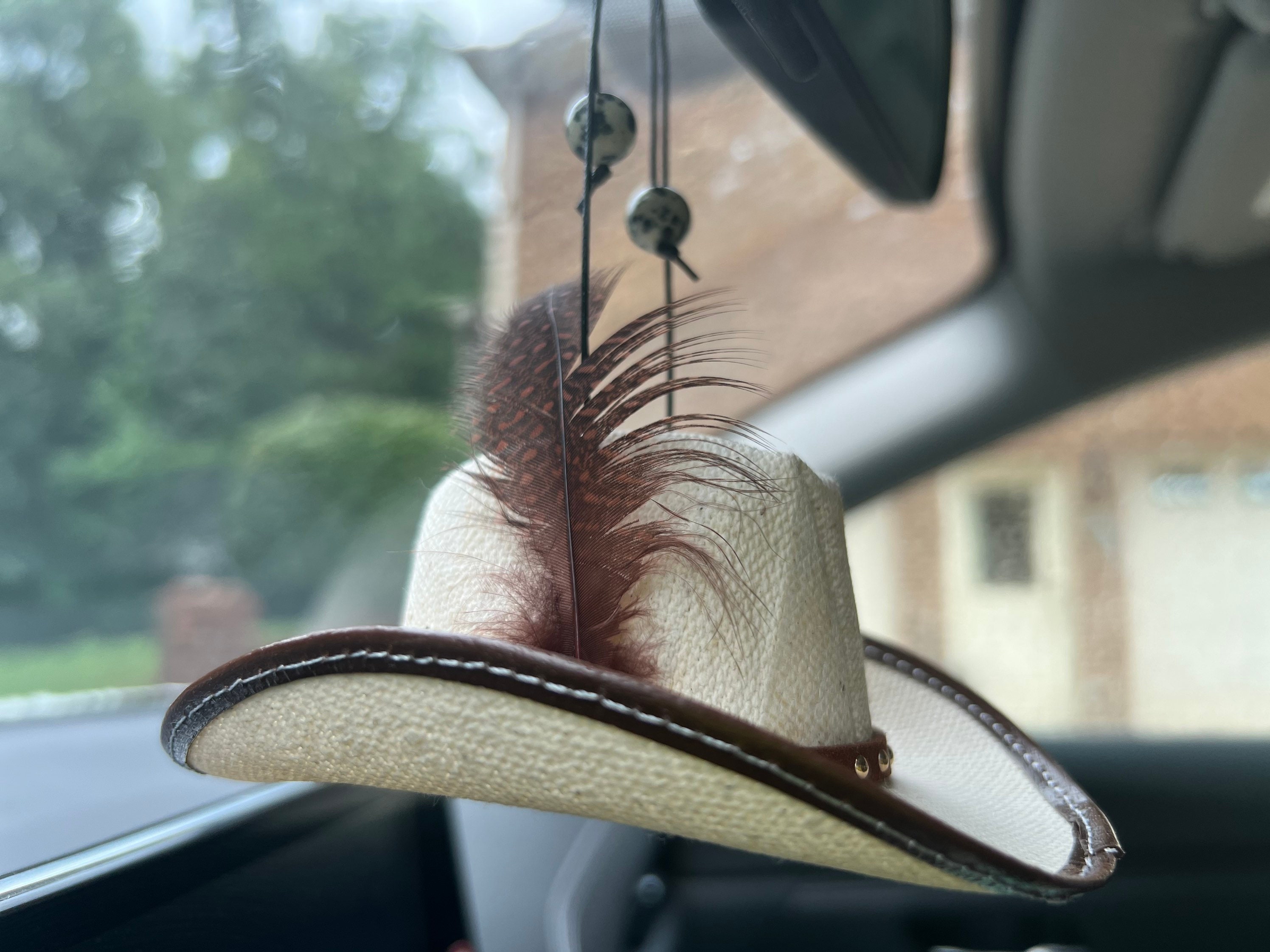 Cowboy Hat Car Hanging Decoration Add Your Initials - Etsy