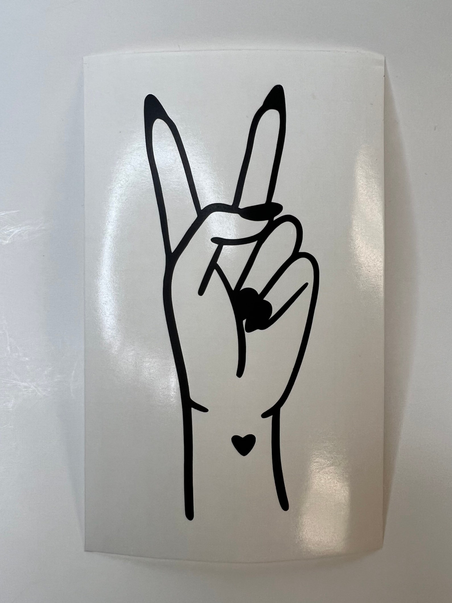 Peace Sign Decal Hand Peace Decals Car Window Decals - Etsy