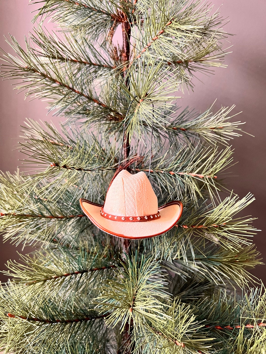 Handmade Cowboy Hat Christmas Ornament: Farmhouse Western Decor - Etsy