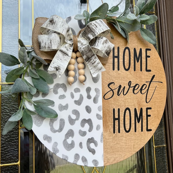 Welcome Cheetah Door Sign - Etsy