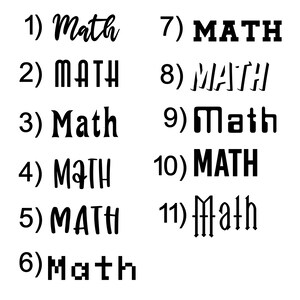 Subject Decals - Back to School Stickers - Label Your Binders With Fun ...