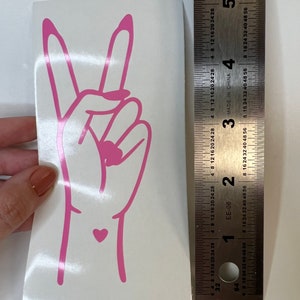 Peace Sign Decal - Hand Peace Decals - Car Window Decals - Stickers for ...