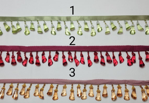 1 1/4 Bell Bead Fringe 4 Colors by the Yard SKU40693 - Etsy