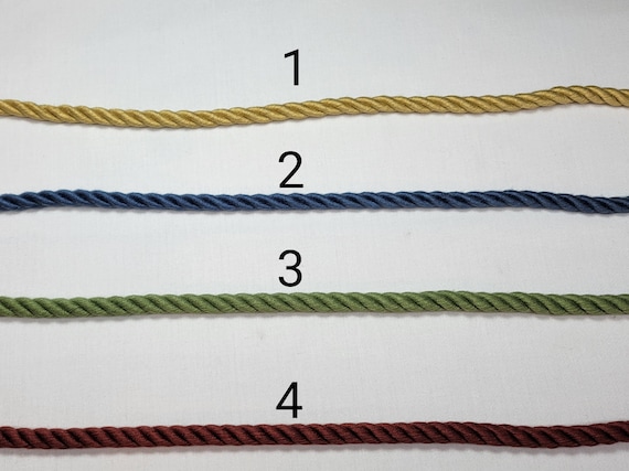 3/8 3 Ply Cord 11 Colors Price per Yard SKU21916 - Etsy
