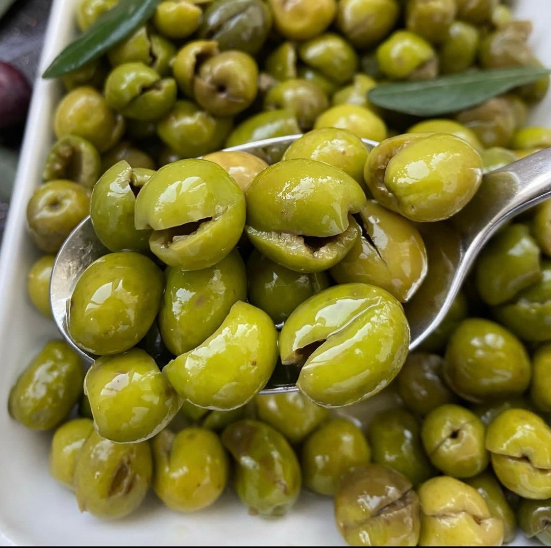 2 Lb Anklet Olives, Handmade Olives, Breakfast Olives, Green Olives ...