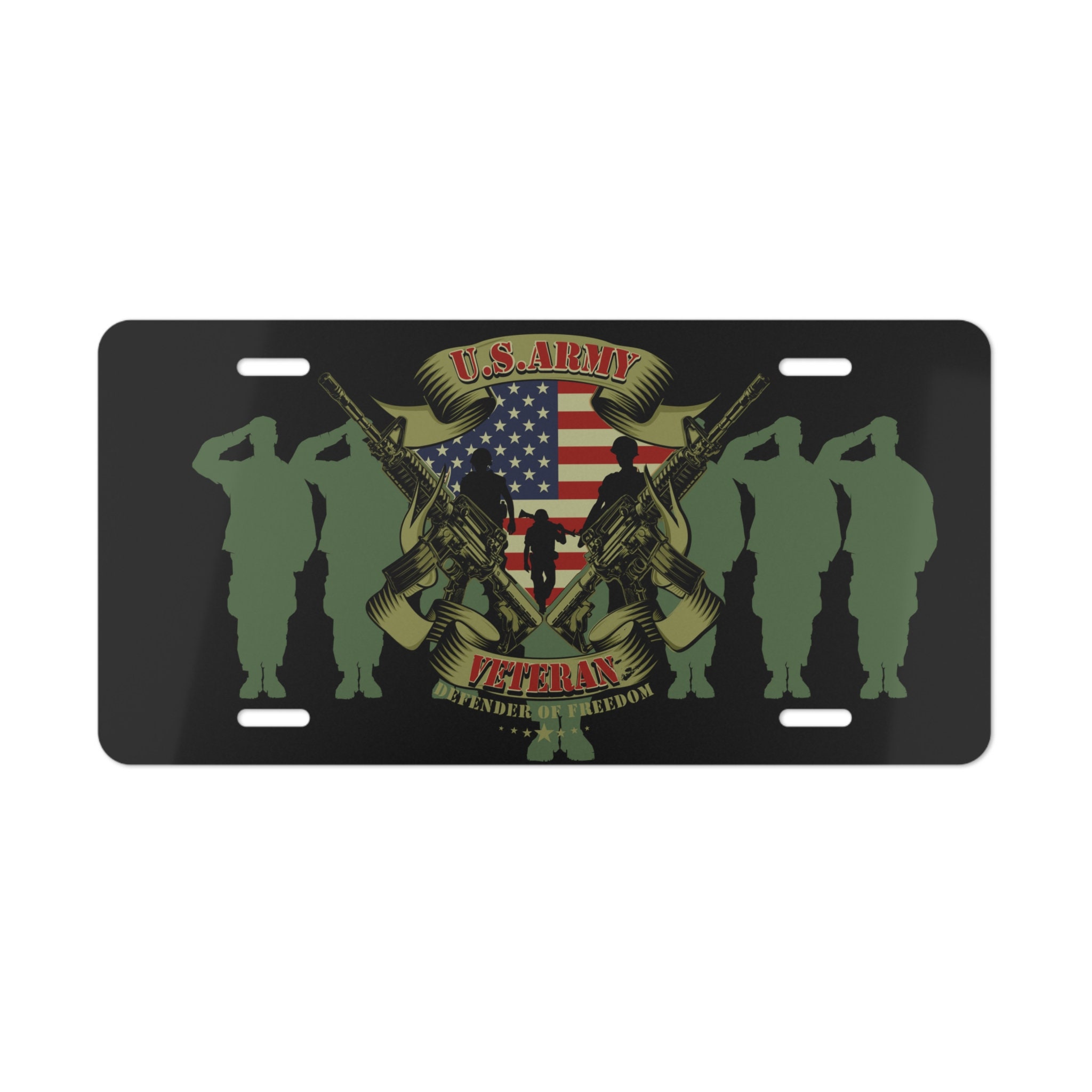 US Army Veteran License Plate | Veteran Car Tag | Gift for Military ...