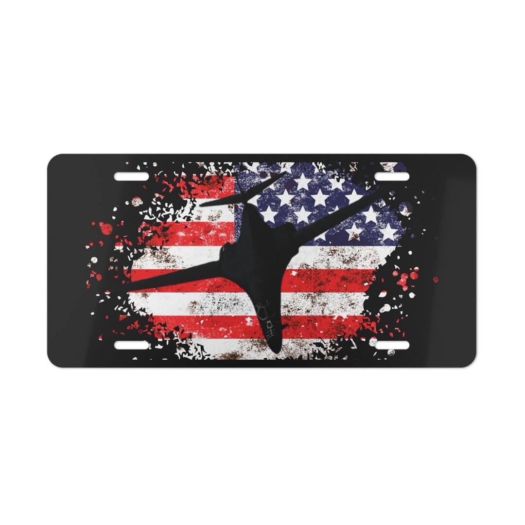 B-1 Bomber License Plate, Patriotic Car Tag - Etsy