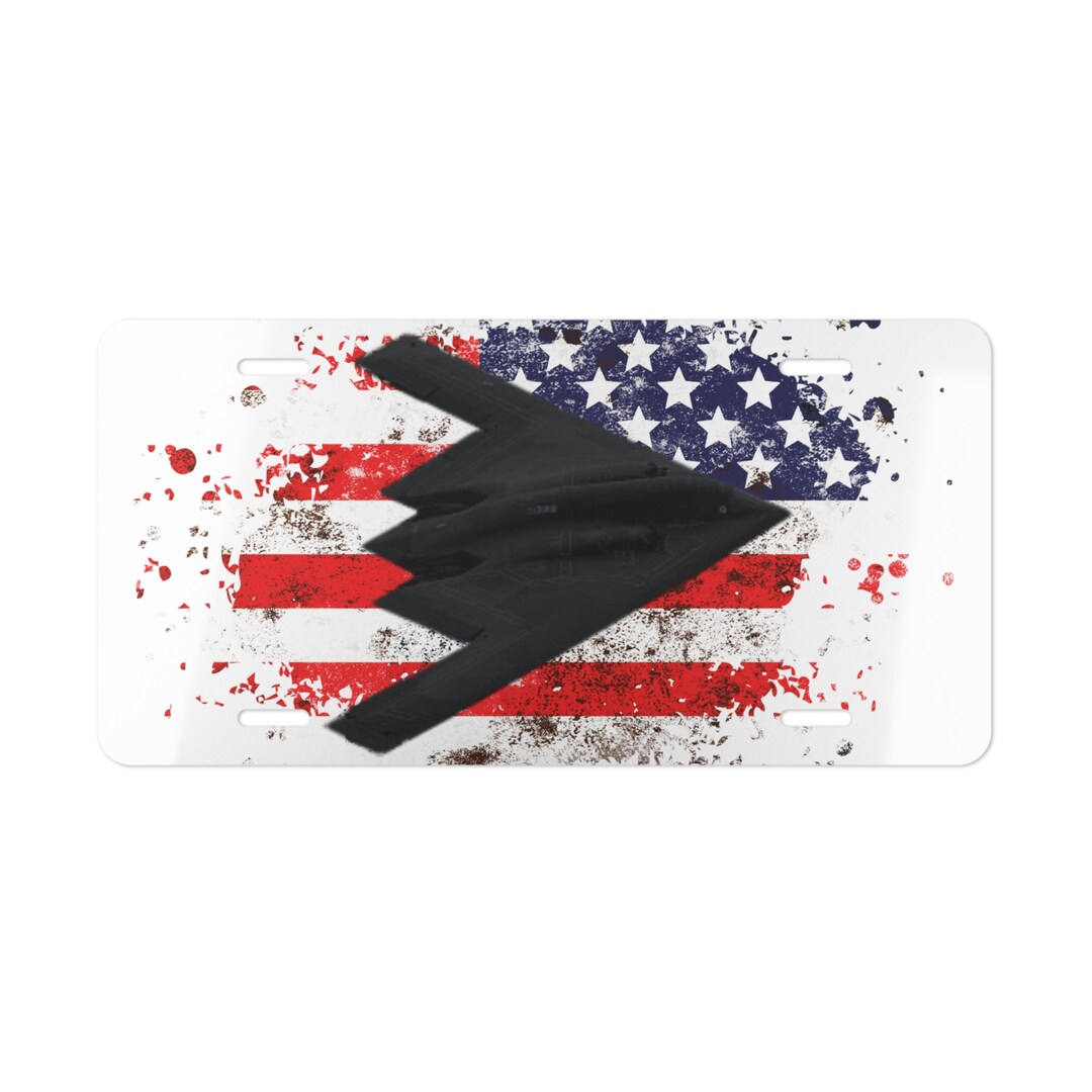B-2 Stealth Bomber License Plate | Patriotic USA Car Tag - Etsy