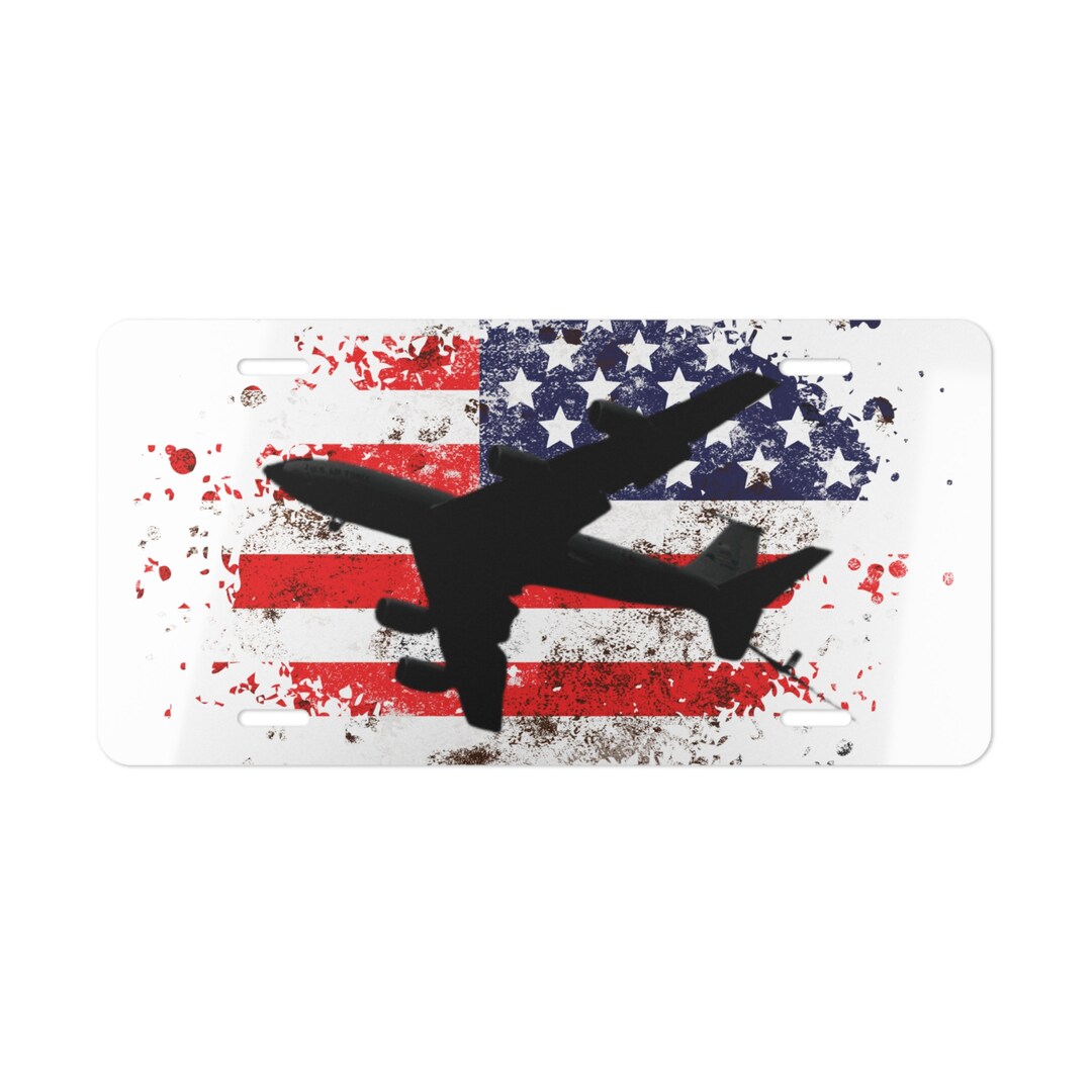 KC-135 Stratotanker License Plate | Patriotic USA Veteran Car Tag - Etsy