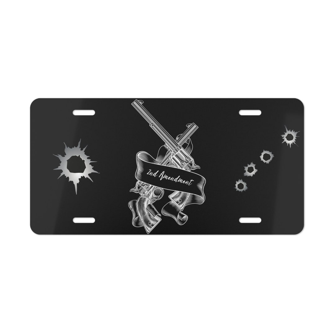 2nd Amendment License Plate | Custom Western Revolver Car Tag | Gift ...