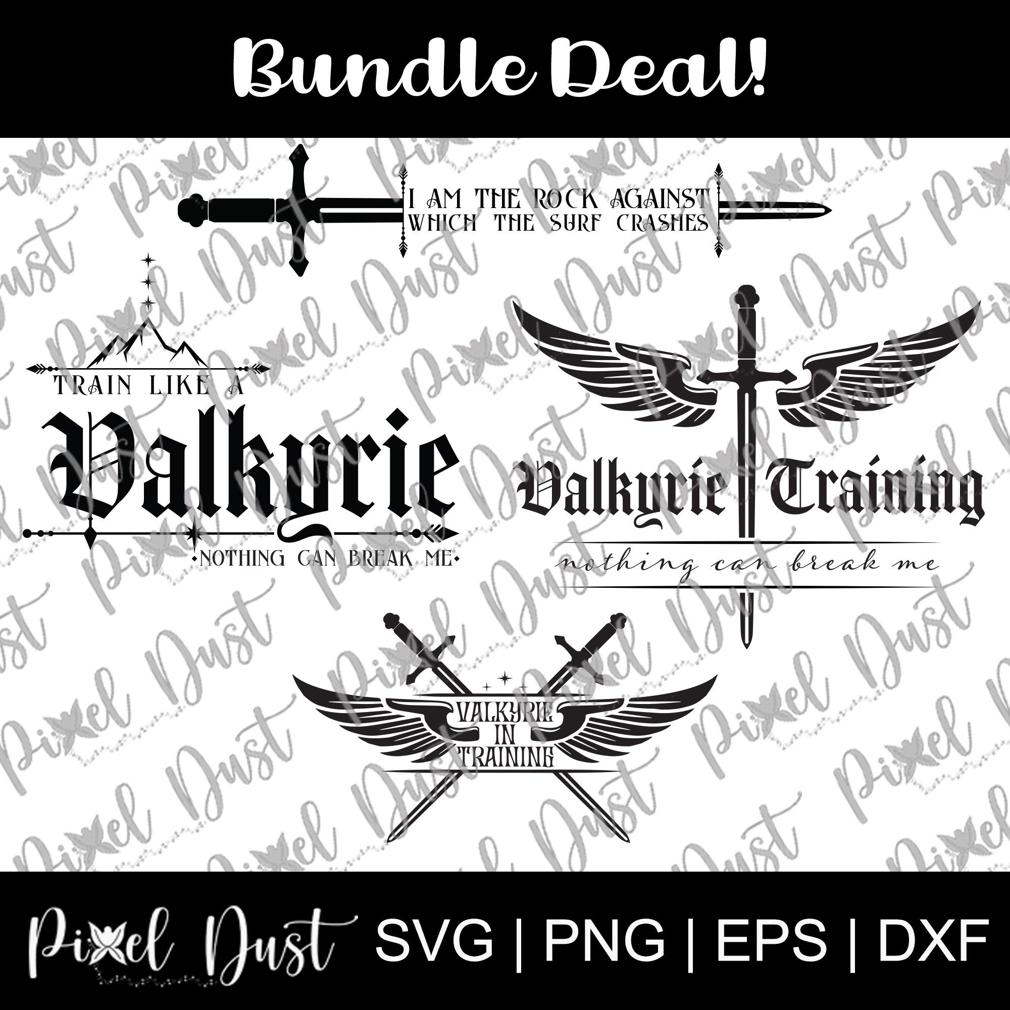 ACOTAR, ACOSF Inspired Valkyrie Warrior Graphic Bundle, Train Like a ...