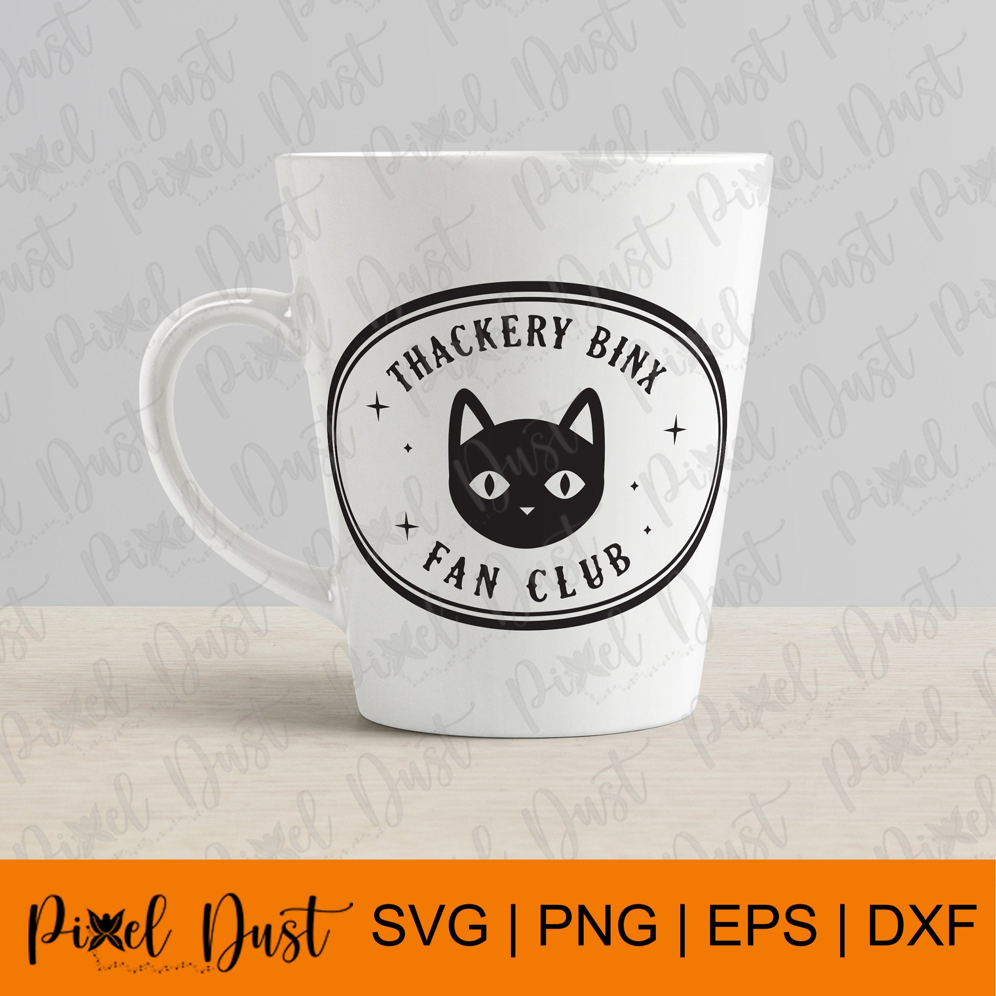 Hocus Pocus Thackery Binx Fan Club, Svg, Png, Eps, Dxf, Cut File ...