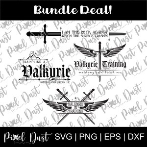 ACOTAR, ACOSF Inspired Valkyrie Warrior Graphic Bundle, Train Like a ...