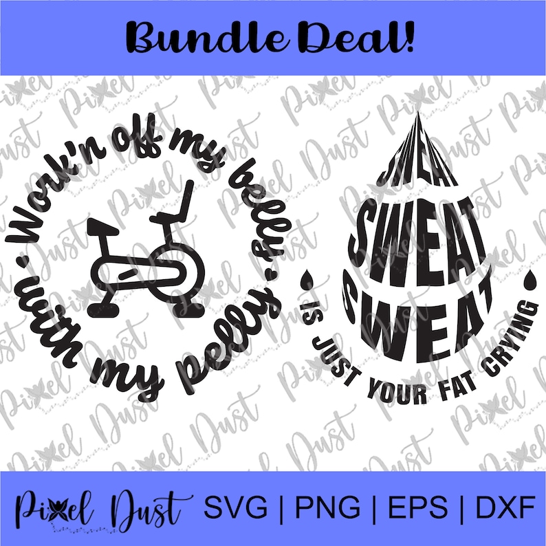 Fitness Bundle Svg Png Eps Dxf Instant Digital Download - Etsy