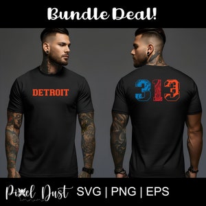 Detroit 313 Sports Inspired Graphic, SVG, EPS, PNG, Cut File, Print ...
