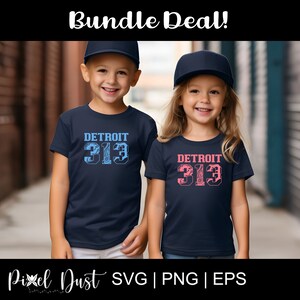 Detroit 313 Sports Inspired Graphic, SVG, EPS, PNG, Cut File, Print ...