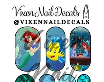 Ariel Nail Decals - Etsy