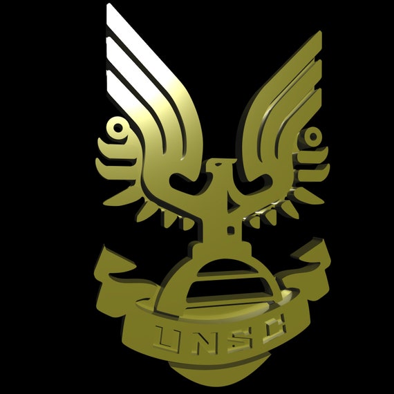 UNSC Logo Badge 3D Printable File | Etsy
