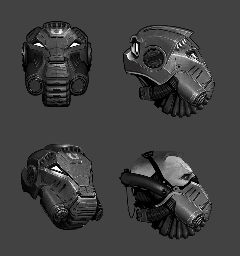 Warhammer 40K Terminator Helmet 3D Files for Printing - Etsy