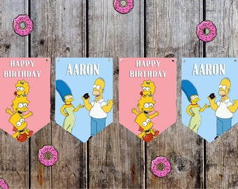 Simpsons Happy Birthday - Etsy