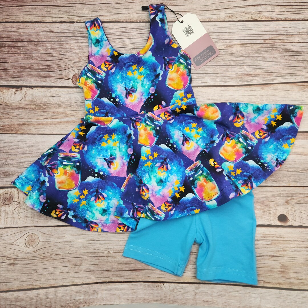 Firefly Tunic and Shorts, Dress and Shorts Set, Summer Outfit, Toddler ...