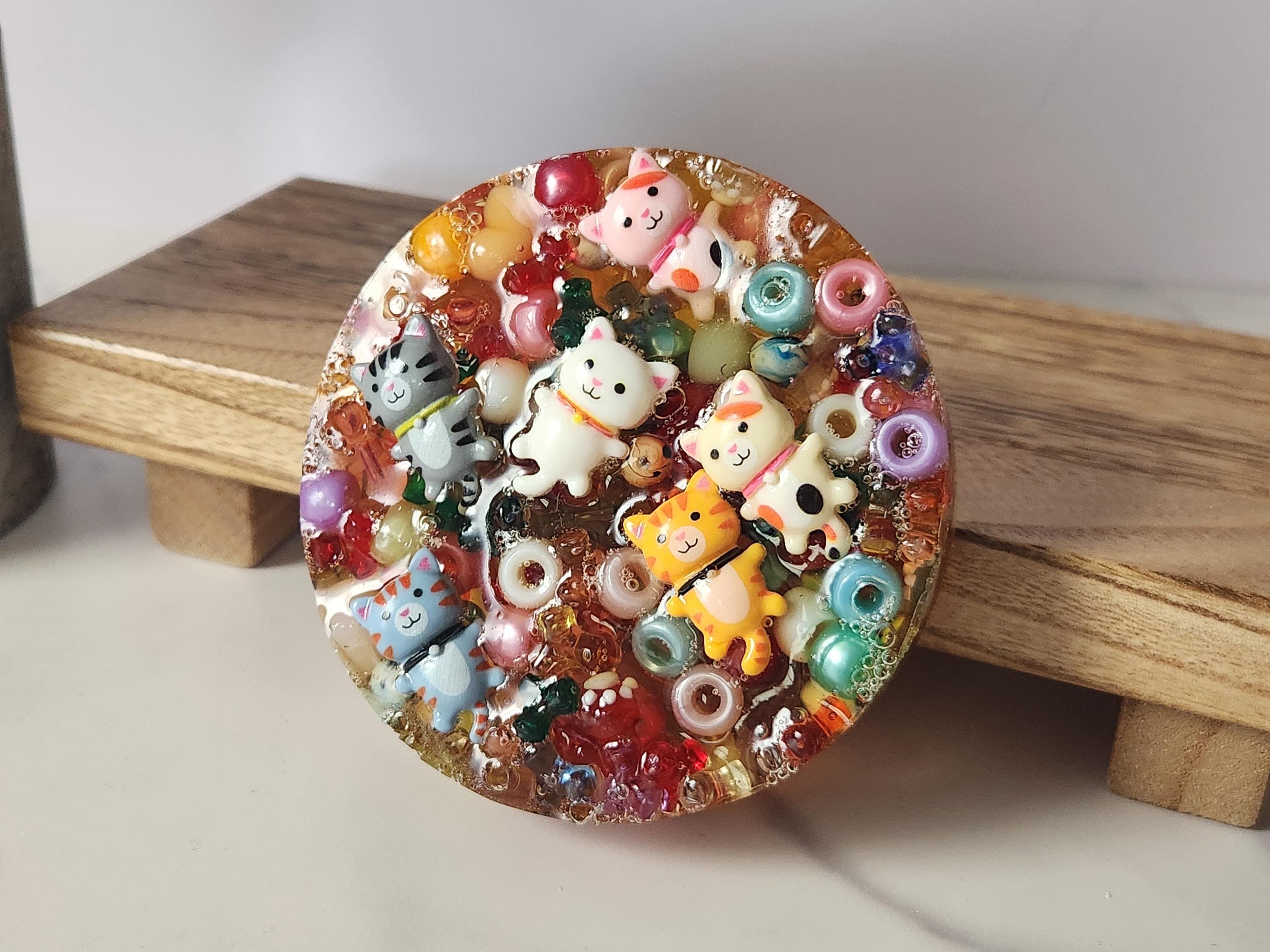 Kawaii Cat Reusable Picky Pad - Cutecore Kitten Charm Sensory Fidget ...